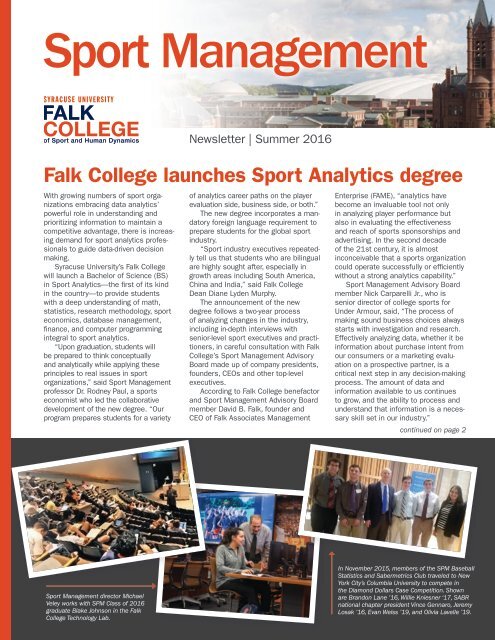 Syracuse Sport Management
