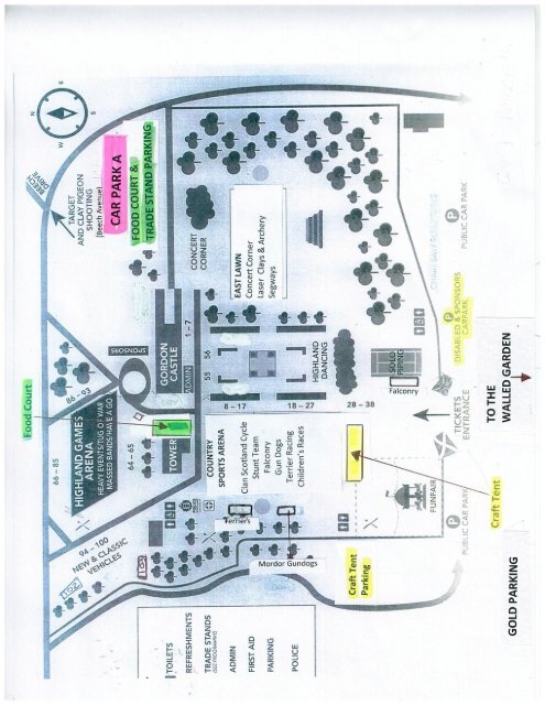 Gordon Castle Gammes Map 2016