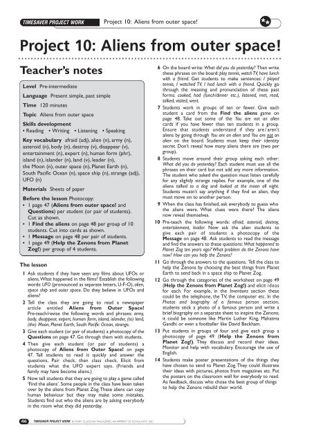 Aliens from outer space