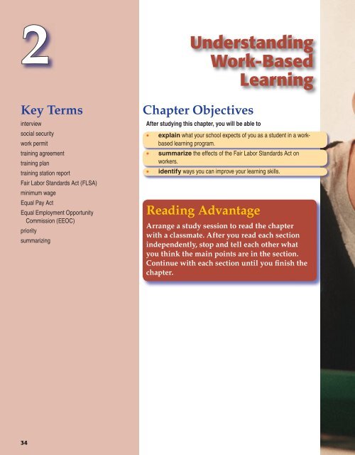 Chapter 2 ~ Understanding Work-Based Learning