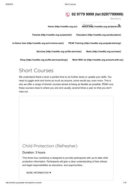 Short Courses