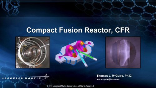 Compact Fusion Reactor CFR