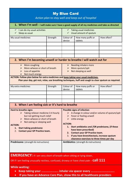 Blue Card - Regional COPD Action Plan v0.2 3May16
