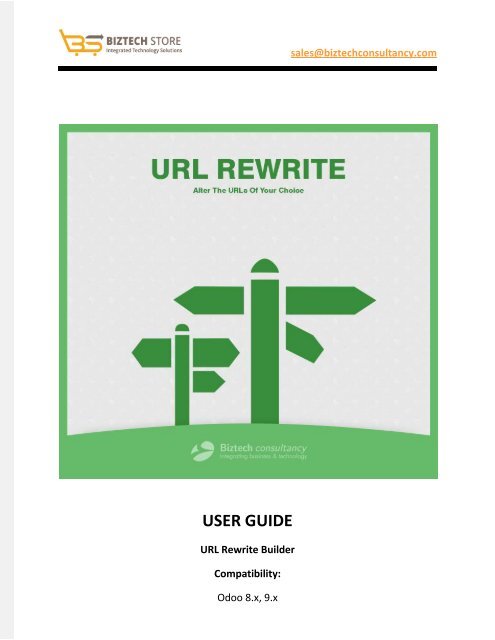 Odoo Url Rewrite Builder App User Guide
