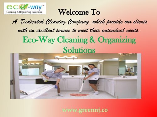Eco Friendly Cleaning Services|Eco-Way Cleaning & Organizing Solutions