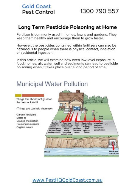 Long Term Pesticide Poisoning At Home