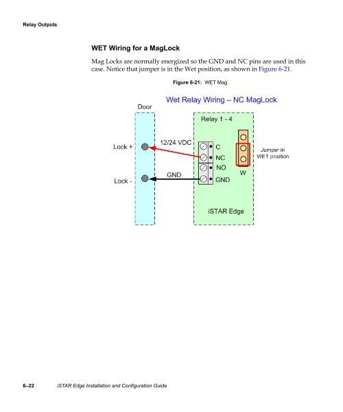 Relay Outputs WET Wiring