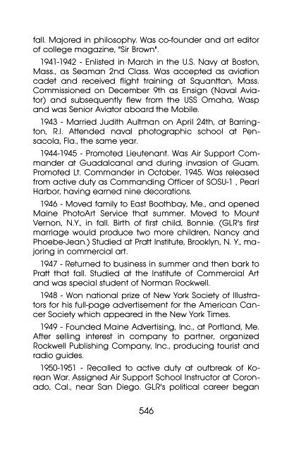 fall. Majored in philosop