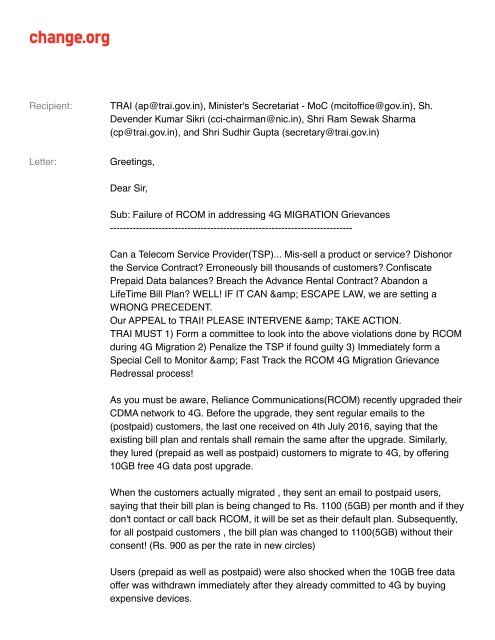 RCOM 4g Migration Open Letter To TRAI DOT List Of Signatures And Comments rcom-4g-migration-open-letter-to-trai-dot-list-of-signatures-and-comments