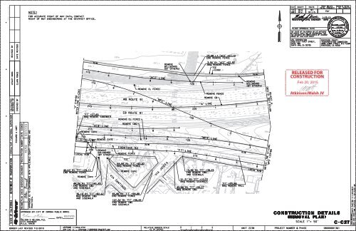 C-C27 Construction Details - Removal Plan