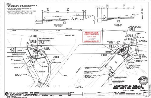C-C312 Curb Ramps Driveways - Frontage + Via Josefa
