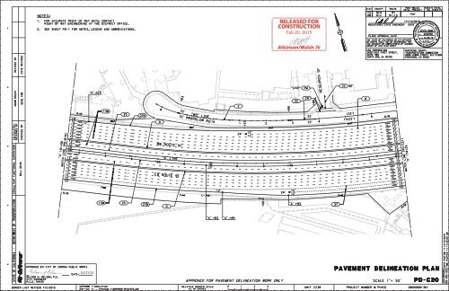 PD-C20 Pavement Delineation Plan