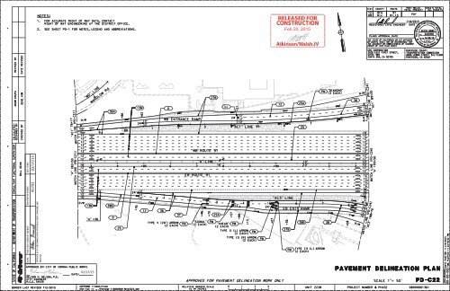 PD-C22 Pavement Delineation Plan
