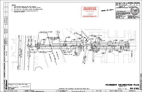 PD-C122 Pavement Delineation Plan - Maple