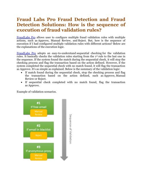Fraud Labs Pro Fraud Detection And Fraud Detection Solutions How Is The Sequence Of Execution