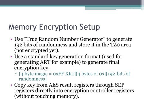 SEP Memory Protection Boo