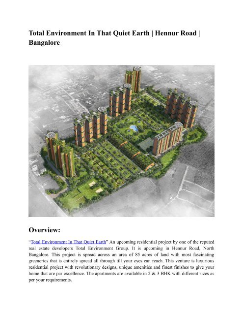 Total Environment In That Quiet Earth - PDF