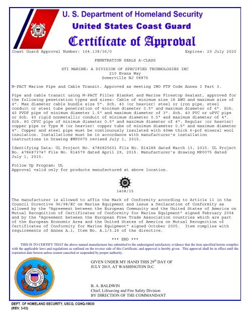 M-PACT-USCG Cert