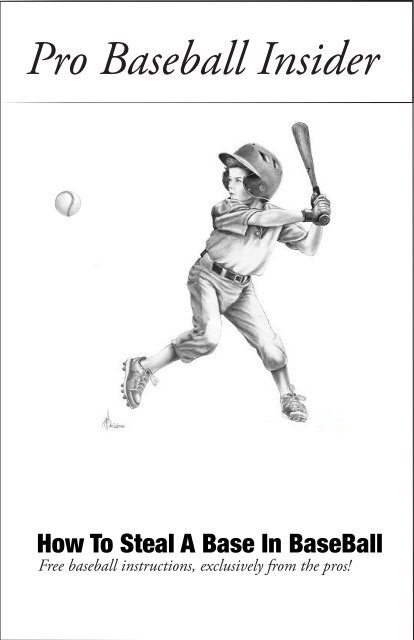 How To Steal A Base In BaseBall