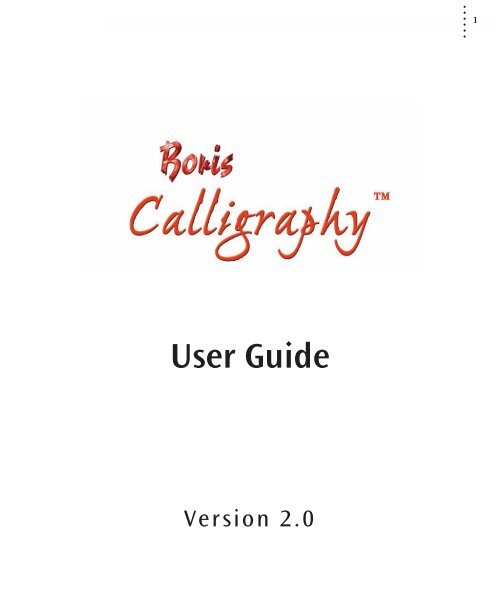 Apple Boris Calligraphy v2 User Guide (Manual) - Boris Calligraphy v2 ...