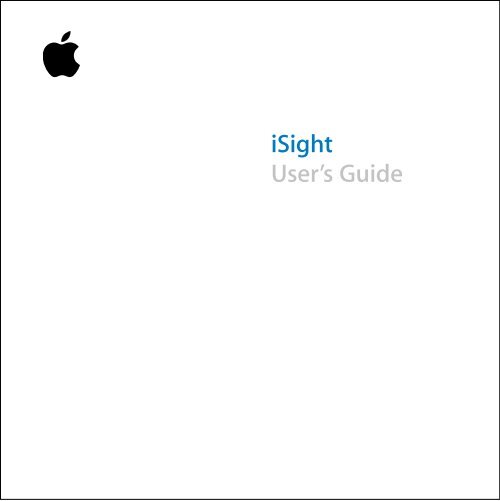 Apple iSight User Guide (Manual) - iSight User Guide (Manual)