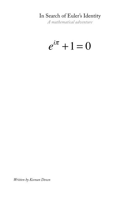 e +1 = 0