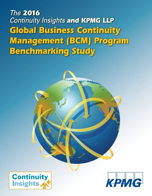 Global Business Continuity Management (BCM) Program Benchmarking Study