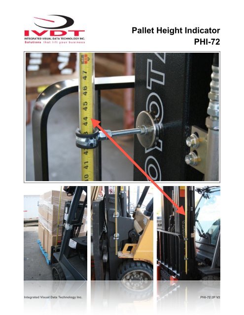 Pallet height measurement, PHI-72 2P V2