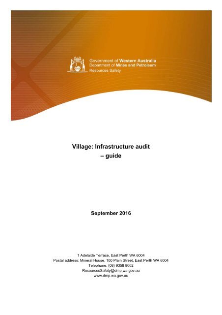 Village Infrastructure audit – guide