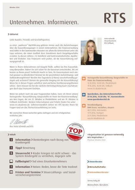 Unternehmen Informieren