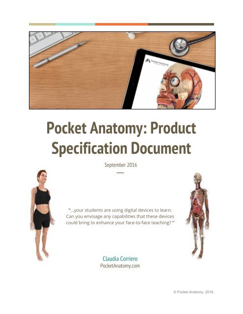 PocketAnatomyProductSpecificationDocument