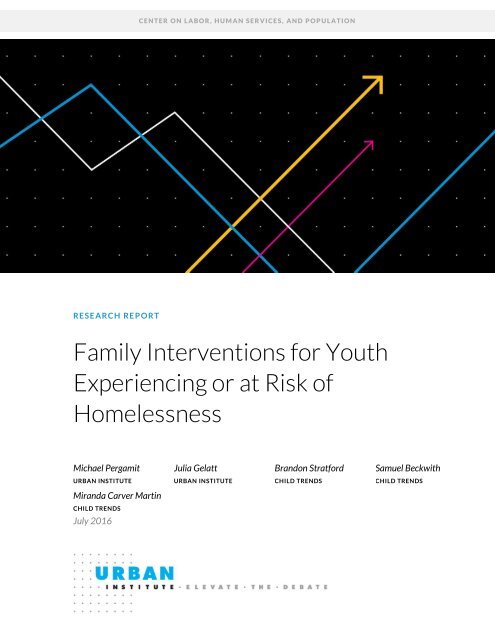 Family Interventions for Youth Experiencing or at Risk of Homelessness