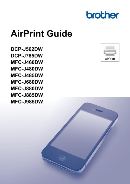 Brother MFC-J485DW - AirPrint Guide
