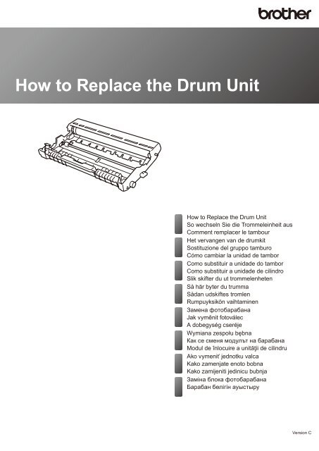 Brother MFC-L2700DW - Drum Unit Replacement Guide