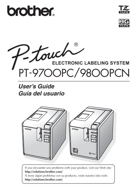Brother PT-9700PC - User's Guide