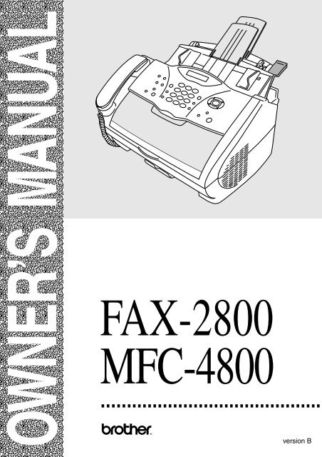 Brother MFC-4800 - User's Guide