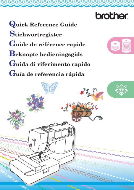 Brother PE540D - Quick Reference Guide
