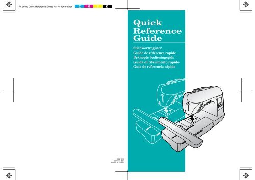 Brother Innov-is 1000 - Quick Reference Guide