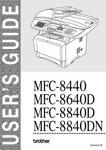 Brother MFC-8840D - User's Guide