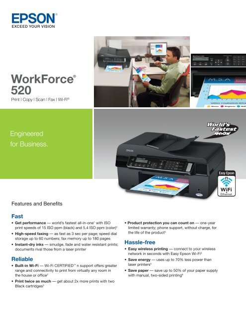 Epson Epson WorkForce 520 All-in-One Printer - Product Brochure