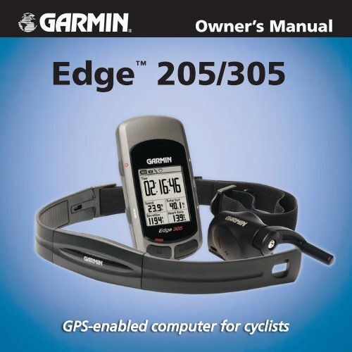 Garmin Edge® 205 - Owner's Manual