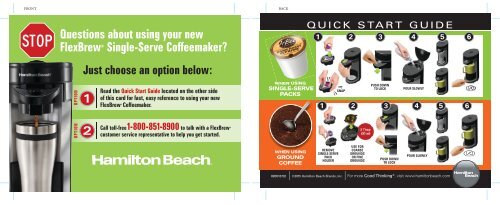 Hamilton Beach FlexBrew® Single-Serve Coffee Maker - Red (49962 ...