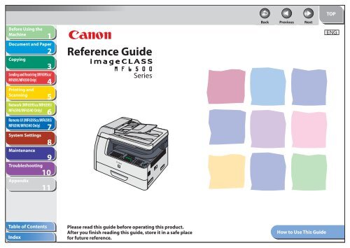 Canon imageCLASS MF6540 - imageCLASS MF6540/MF6590/MF6595/MF6595CX ...