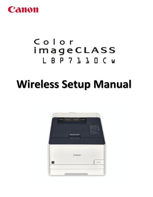 Canon Color imageCLASS LBP7110Cw - Wireless_Setup_Manual_V2.pdf