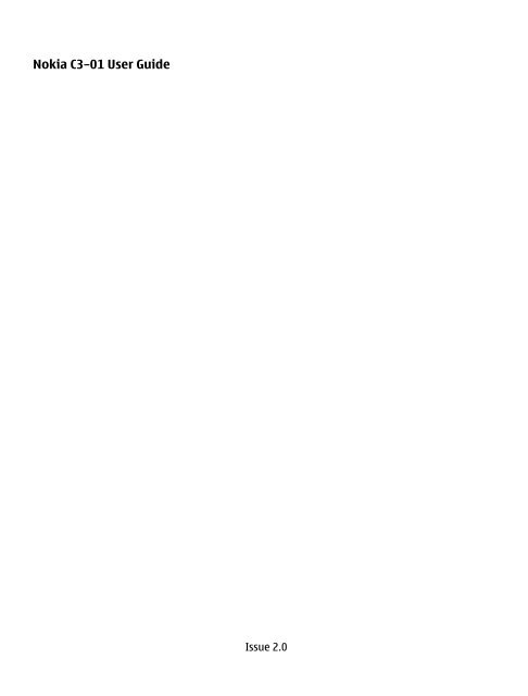 Nokia C3-01 - C3-01 manual