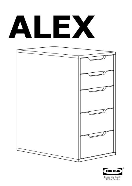 Ikea ALEX - 20291121 - Assembly instructions