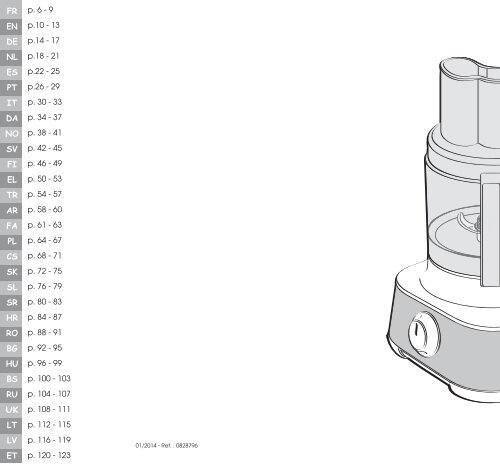 Moulinex Robot multifonction Moulinex FP662G25 MASTERCHEF 8000 ROUGE ...