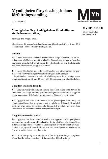 yrkeshögskoleutbildningar Uppgifterna studerande yrkeshögskolan