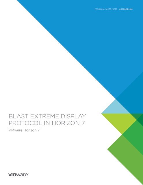 BLAST EXTREME DISPLAY PROTOCOL IN HORIZON 7