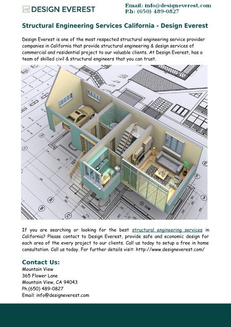 Structural Engineering Services California – Design Everest